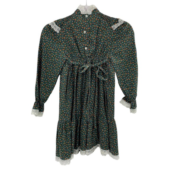 Sears | Dresses | Vintage Sears Girls 8 Smocked Dress Midi Shift Green ...